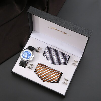 Exquisite gift box watch wallet belt set for Men boyfriend