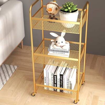 地推车置物架AUL落移动多层收卫纳家用客厅小零食架子卧室生间储