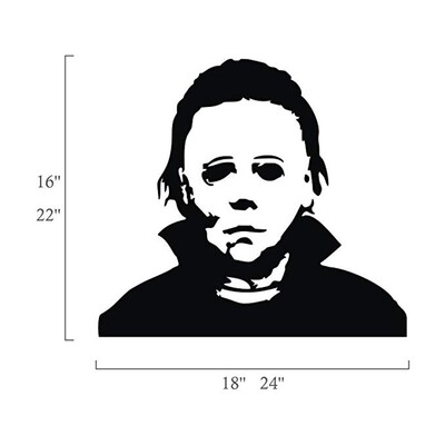 Halloween Holiday Decals Michael Myers Horror Living Room
