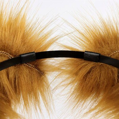 pc Cat Ears Hairband Headdress Simulation Fox Plush
