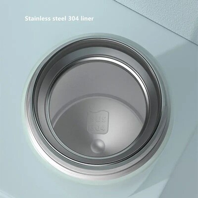 Fashion Stainless Steel Vacuum Flask With Straw Portable Cut