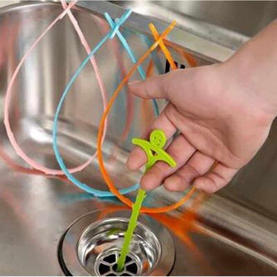 Kitchen pipe dredge hook sewer toilet drainage anti-blocking