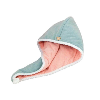 Double-layer thickened internet-famous quick-dry hair cap fo