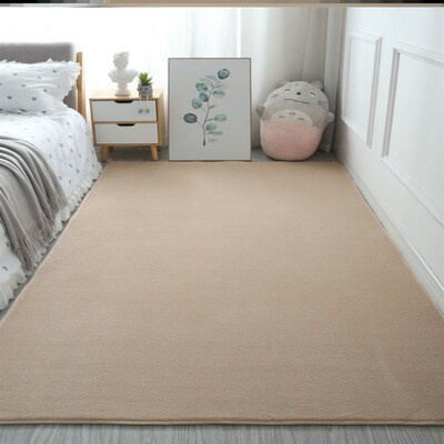 Fluffy Area Rugs for Bedroom Shaggy Floor Mat Carpet 地毯垫