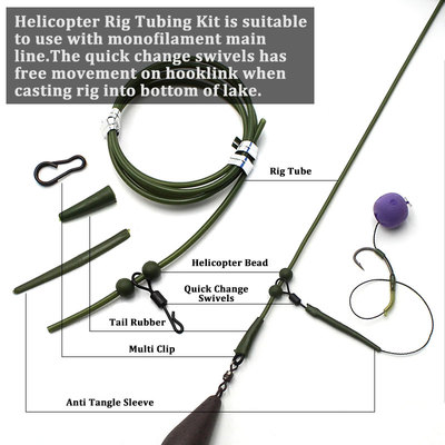 Carp Fishing Equipment Hair Rig Quick Change Swivels For Fis