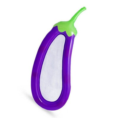 New Eggplant Floating Row Inflatable Adult Mount Ins Swimmin