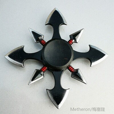 Naruto Spinner Tri Cross Fidget Spinner Metal Spinner Toy E