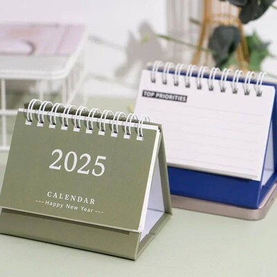 New 2025 Desk Calendar Yearly Monthly Daily Planner Time Man
