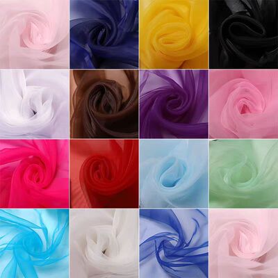 10meters/lot Soft Tulle Gauze Mosquito Net Gauze Fabric Soli