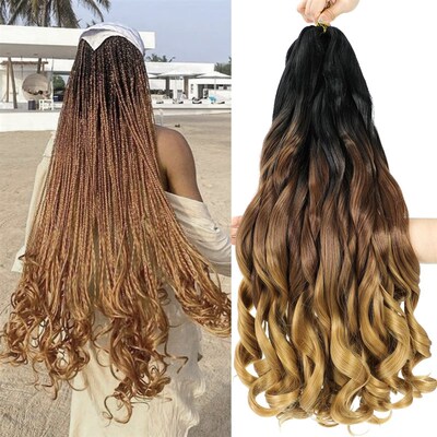 French Curly Braiding Hair Synthetic Loose Wave Braiding Hai