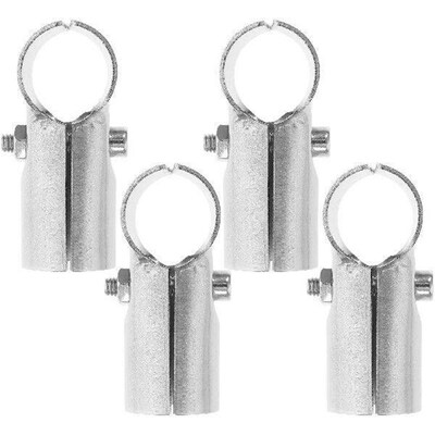 4 Pcs Pipe Fittings 25mm Tube Connectors Panel Clamps Pipe
