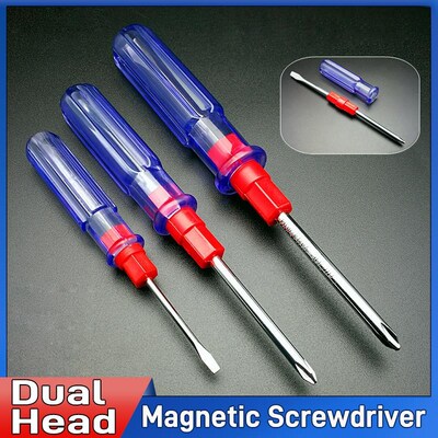 New Dual Head Screwdriver Slotted Phillips Magnetic Drive