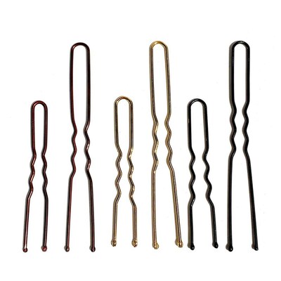 50Pcs Women 5/6/7 cm Hair Waved U-Shaped Bobby Pin Barrette