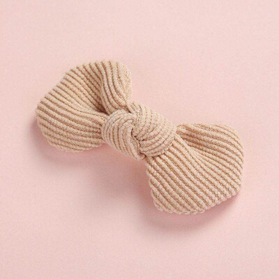 19 color super cute kids bow hair clip 宝宝19色灯芯绒圆发饰