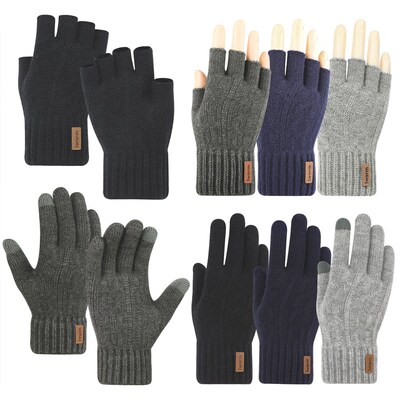 Unisex Touch screen Gloves Winter Warm Knitted Gloves 暖手套