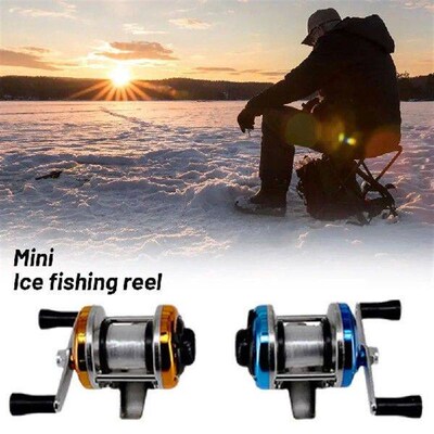 3.0:1 Portable Baitcasting Left Right Ice Fishing Wheel