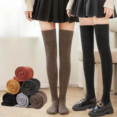 Winter Warm Long Socks Tube Thick High Tube Over Knee Knee-L