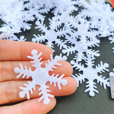 Christmas Snowflake Fragments Decoration nonwoven fabric pla