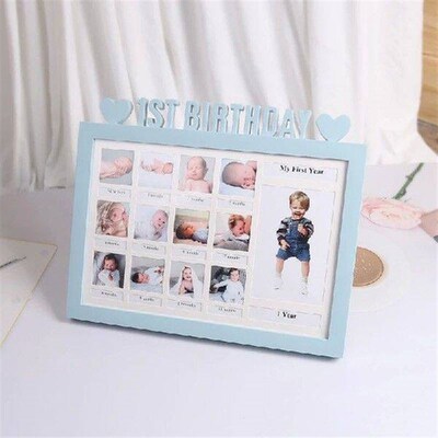First Year Photo Moment Baby Frame DIY 0-12 Month Picture
