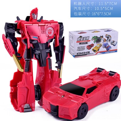 12CM Transformation Robot Kit Toys Models 2 In 1 One Step Mo