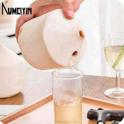 Coconut Opener Tool Coco Water Punch Tap Drill Straw Open