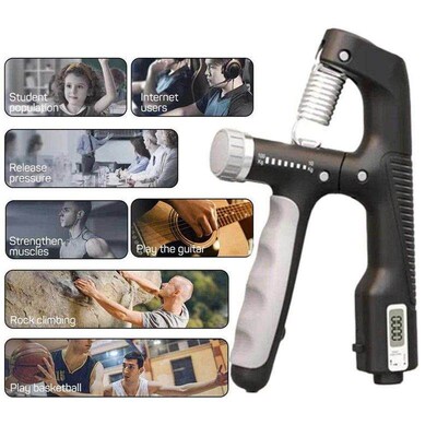 Smart Counting Hand Grip 10-100KG Adjustment Exercise Power