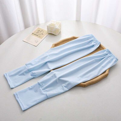 New Solid Color Ice Silk Sunscreen Sleeves Womens Summer Th