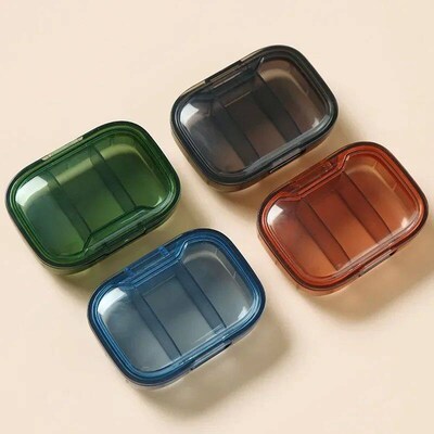 Mini Medicine Pills Box Drug Storage Box Pills Dispenser Pil