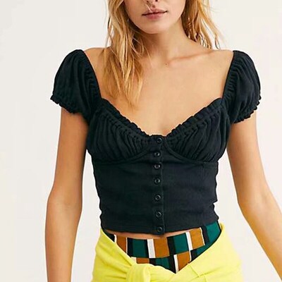 Bella philosophy Summer ops for women blouses black white cr