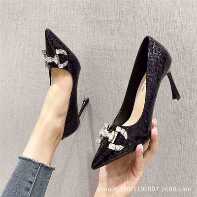 6678-2 High-heeled Shoes Womens Commuter Professional Rhine