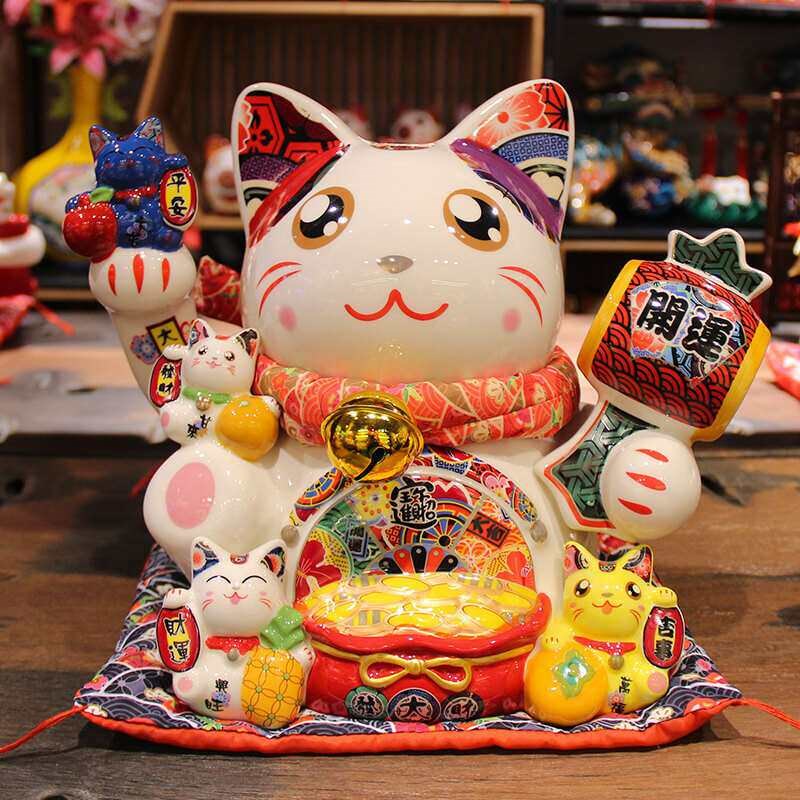 Fuyuan cat lucky cat piggy bank decoration porch company fro