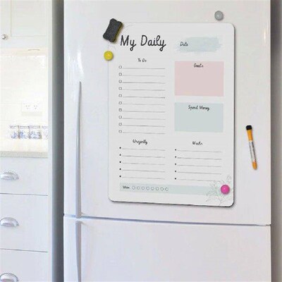 Refrigerator Magnet Board Sticker Rewritable Notice Planner