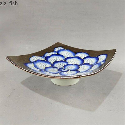 High Footed Ceramic Plate Tea Plate Dessert Plates Dim Sum