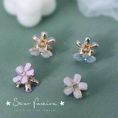 accessories girl flower grab clip braided hair bangs clip