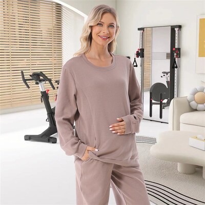 Long-sleeved Sweater Top For Pregnant Women Wear Loose Casua