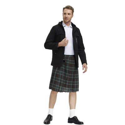 Mens plaid skirt Scottish holiday skirt Mens plaid
