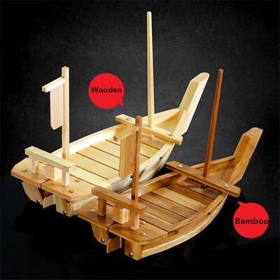 Big 40cm to 90cm Japanese Cuisine Sushi Boats tray seafood T