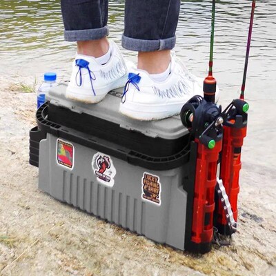 Tackle Box Large Tacklebox Container Dual Layer Fishing Acce