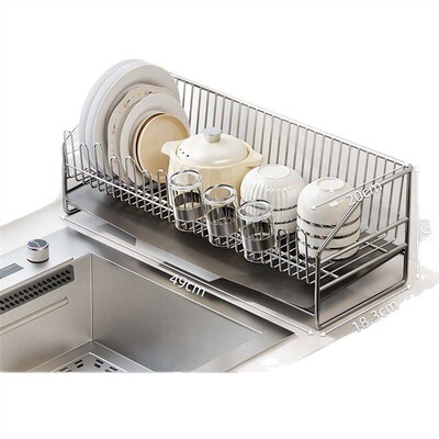 304 Stainless Steel Dish Drying Rack, Sink Organization
