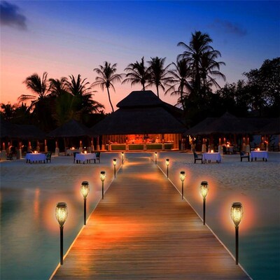 Outdoor LED Solar Light Solar Torch Lights Waterproof Flicke