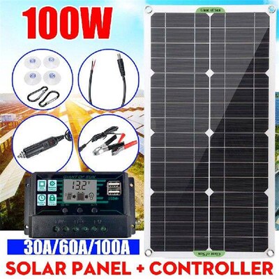 250W Solar Panel Kits 12V/24V with 30A/60A/100A Controller