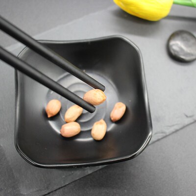 1 Pair Chinese Chopsticks Tableware Food Stick Alloy Chopsti
