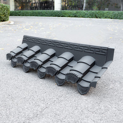 梦古徽派105*cm一体仿古瓦徽式PP树脂屋檐装饰塑料中式滴水瓦