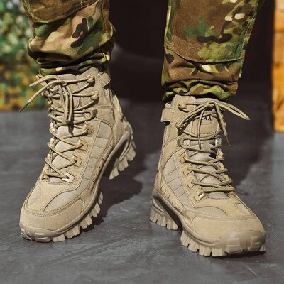 Fujeak 2023 Men Military Tactical Boots Autumn Winter Waterp