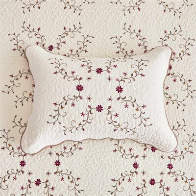 High-grade European-style Embroidered tton Bed ver Three-pie