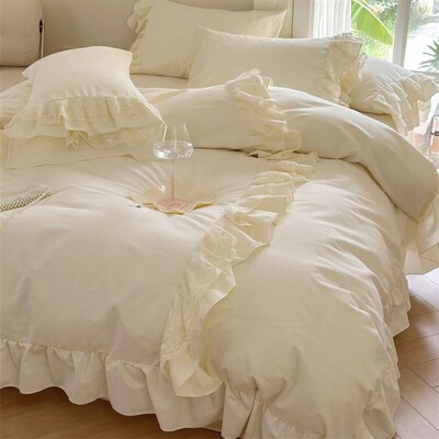 French Princess Style tton Sanding Four-piece Romantic Doubl