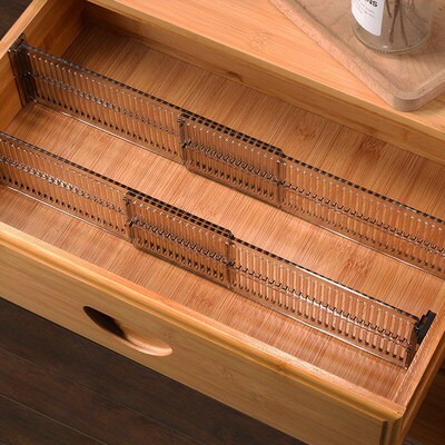 1pair/set Adjustable Clapboard Drawer Divider Partition DIY