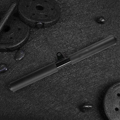 Gym Rotating Straight Bar with Non-Slip Grip Triceps Biceps