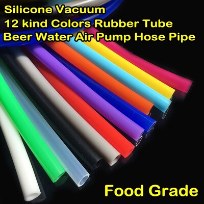 Flexible 1 Meter Food Grade 2mm*4mm Colorful Silicone Rubbe
