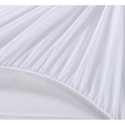Bedspread Hotel Matress Protector White mposite Knitted Fabr
